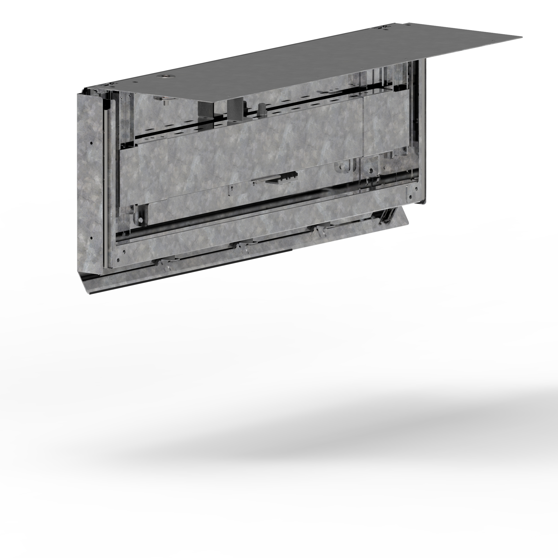 Apron, telescopic and foldable for low pit and double deck - OKATT
