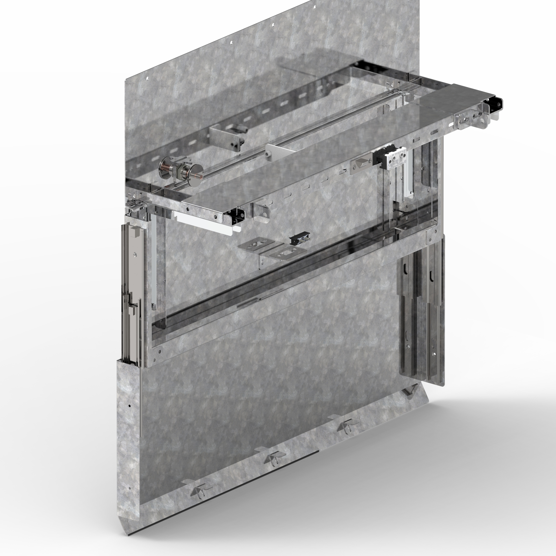 Apron, telescopic and foldable for low pit and double deck - OKATT