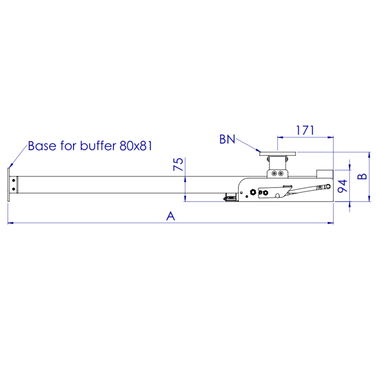 Buffer Support Cantilever - Low Pit - OKATT