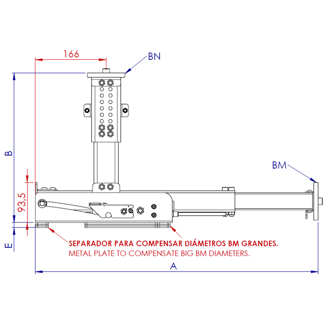 Buffer Support Cantilever - Low Pit - OKATT