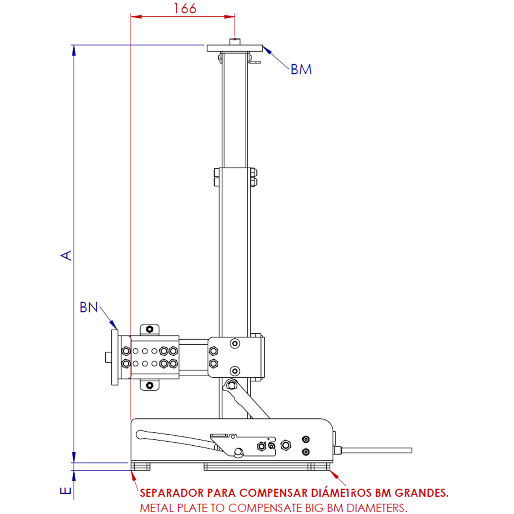 Buffer Support Cantilever - Low Pit - OKATT